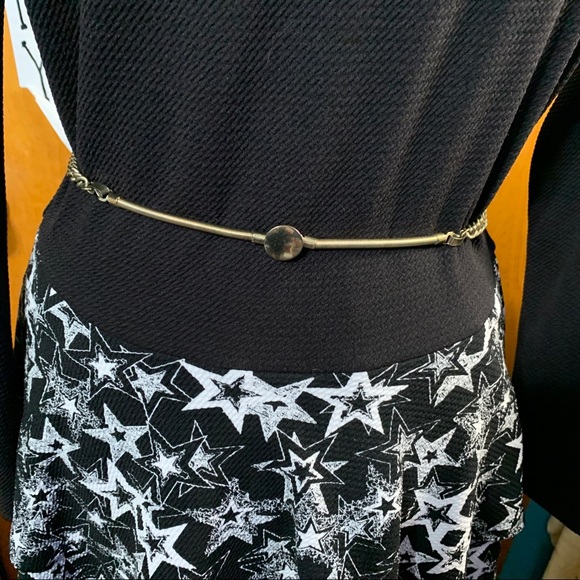 Accessories | Vintage Chain Belt Gold Tone Circle Buckle | Poshmark